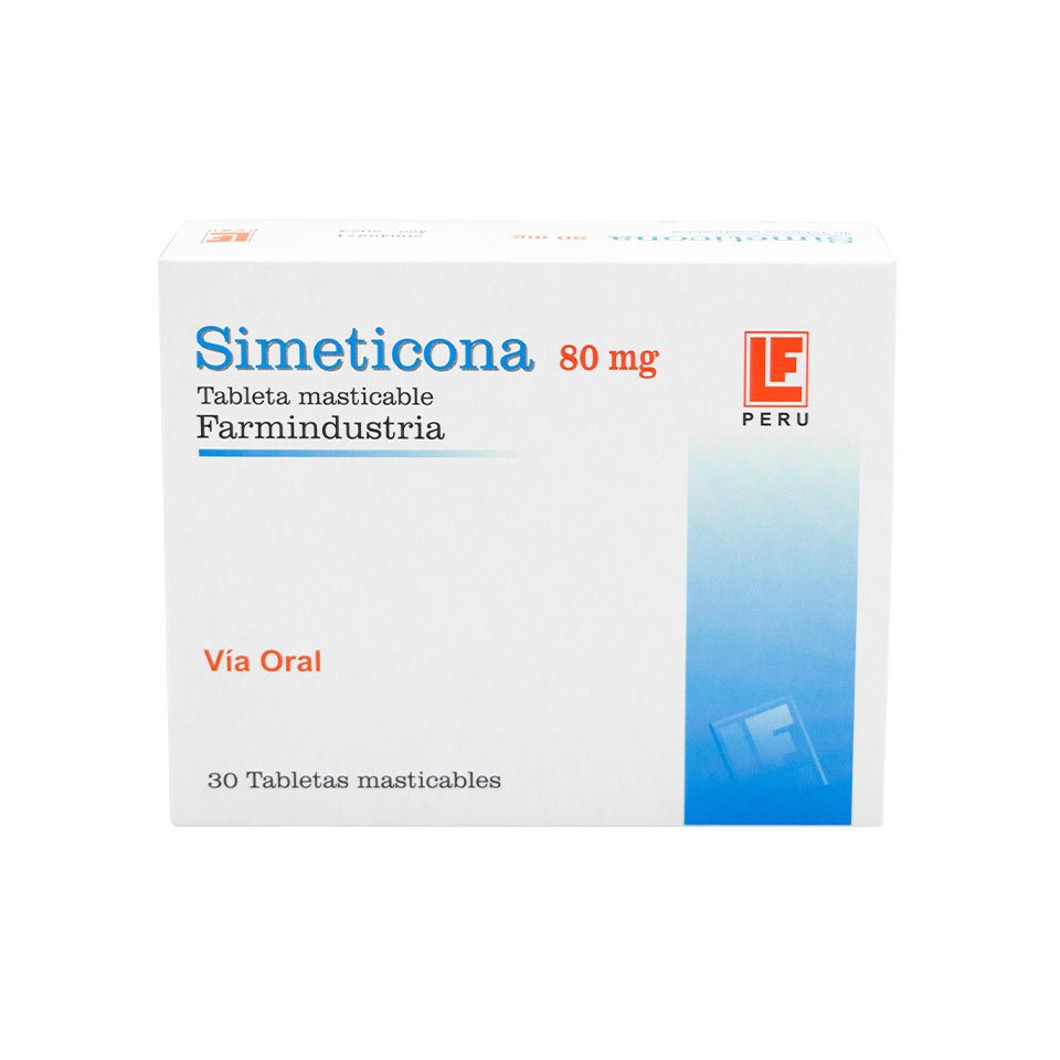 Simeticona 80mg Tableta Masticable – Boticas Pao