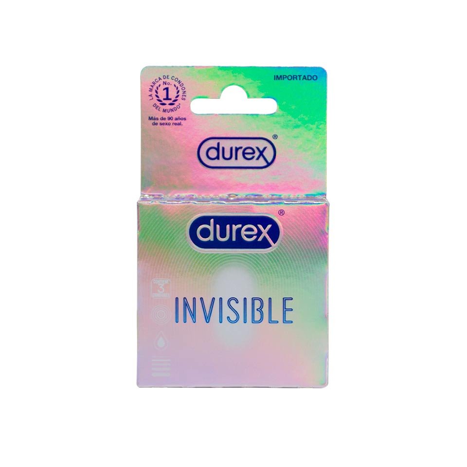 DUREX INVISIBLE cont. 3 uni. – Boticas Pao