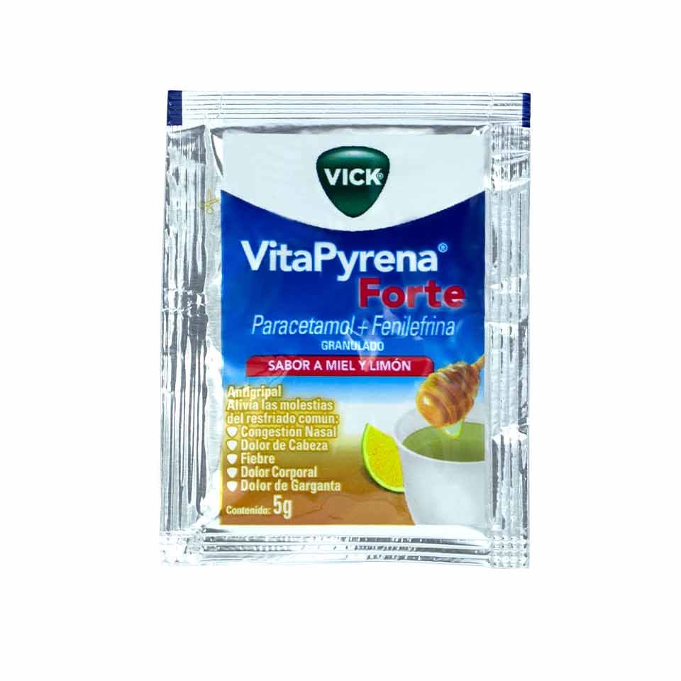 VITAPYRENA FORTE (sabor a miel y limón) 5g – Boticas Pao